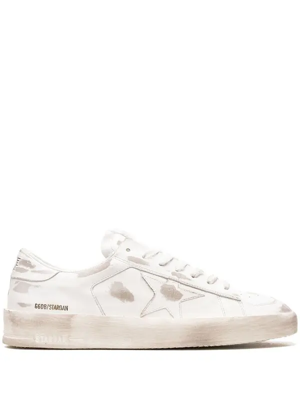 GOLDEN GOOSE Stardan Leather Sneakers - White
