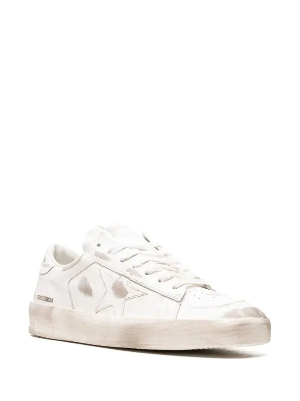 GOLDEN GOOSE Stardan Leather Sneakers - White