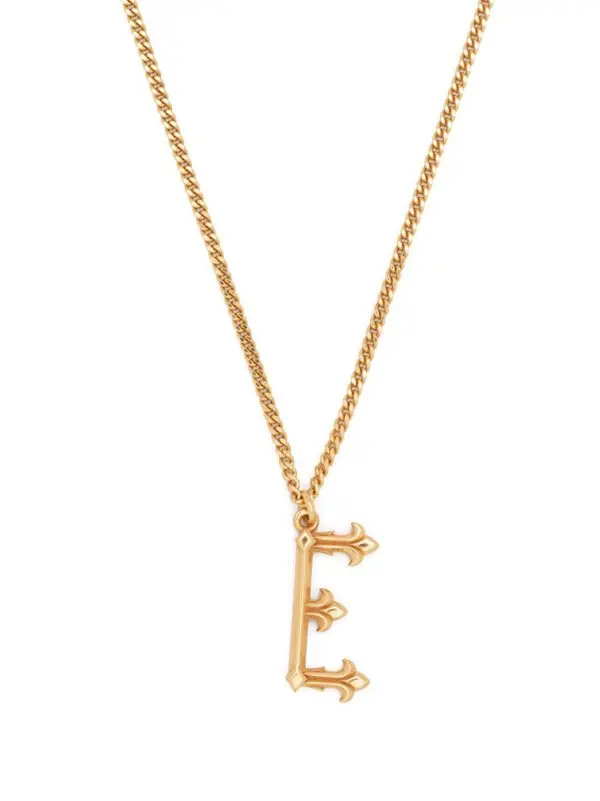 Emanuele Bicocchi E Letter Pendant Necklace - Gold