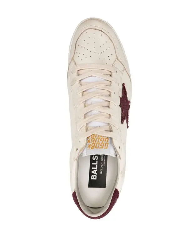 GOLDEN GOOSE Ball Star Leather Sneakers - Neutrals
