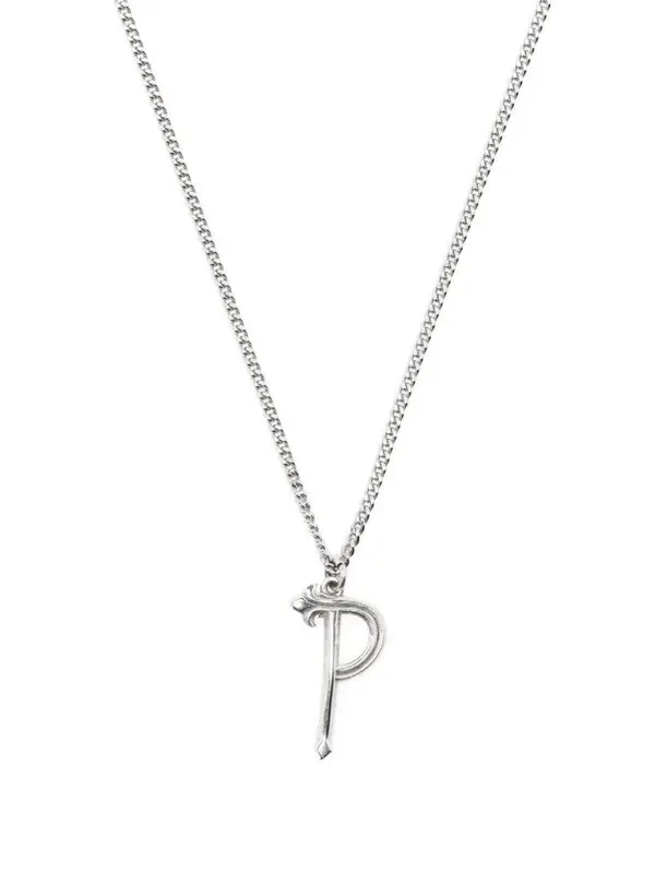 Emanuele Bicocchi Alphabet Pendant Necklace - Silver