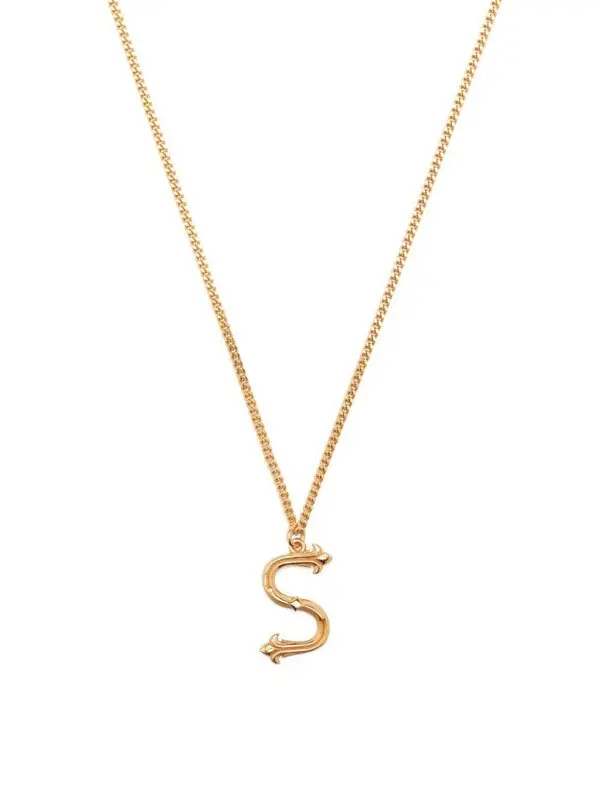 Emanuele Bicocchi Alphabet Pendant Necklace - Gold