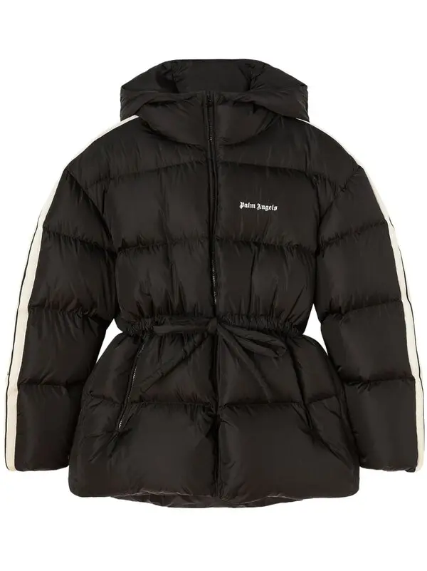 Palm Angels Logo-print Belted Down Jacket