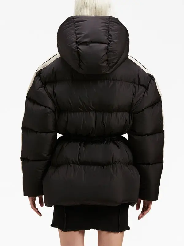 Palm Angels Logo-print Belted Down Jacket