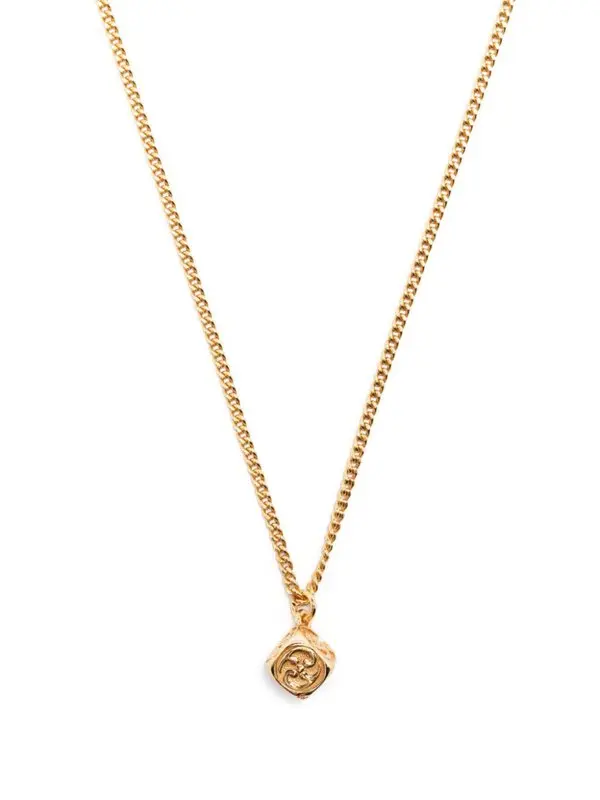 Emanuele Bicocchi Arabesque Dice Pendant Necklace - Gold