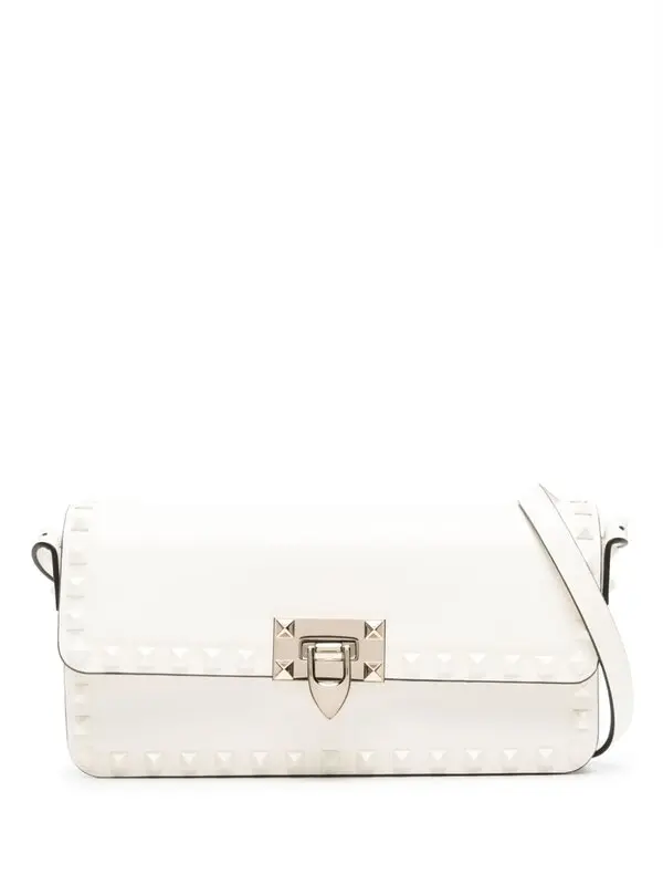 Valentino Garavani Rockstud Shoulder Bag - White