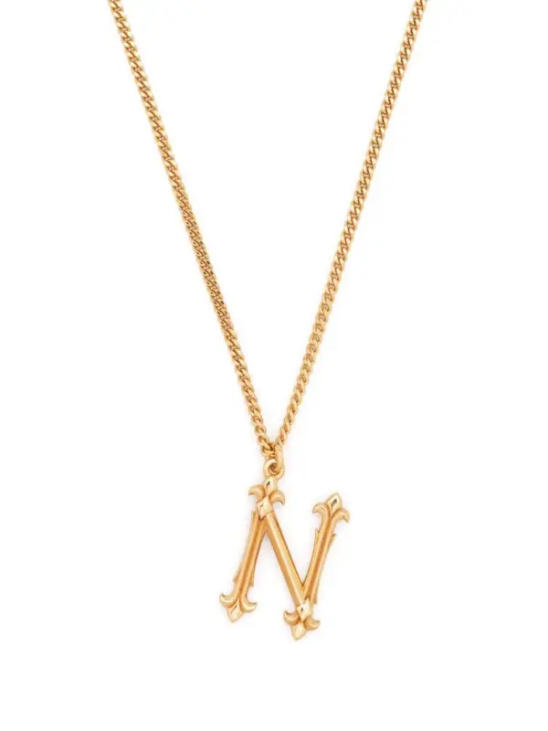Emanuele Bicocchi Alphabet Pendant Necklace - Gold