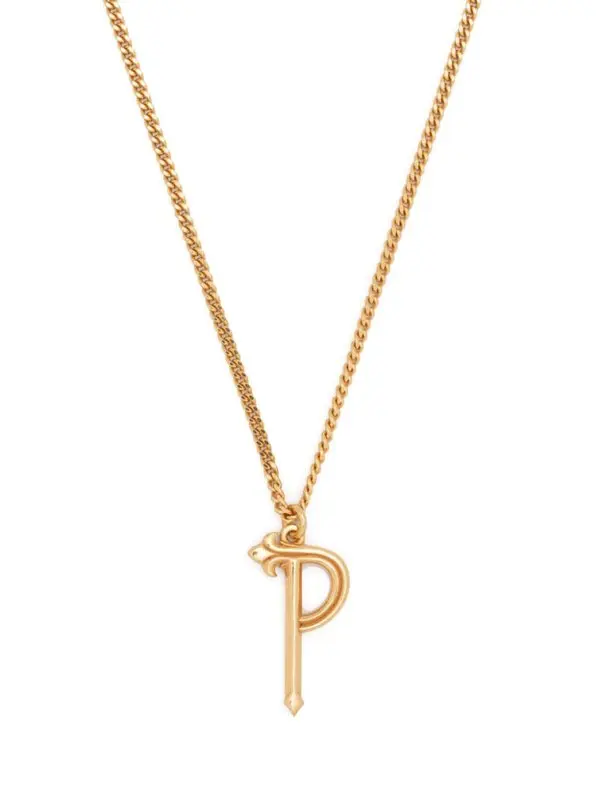 Emanuele Bicocchi Alphabet Pendant Necklace - Gold