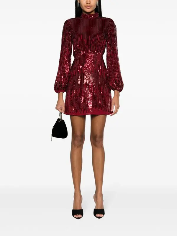 Rixo Samantha Sequinned Mini Dress