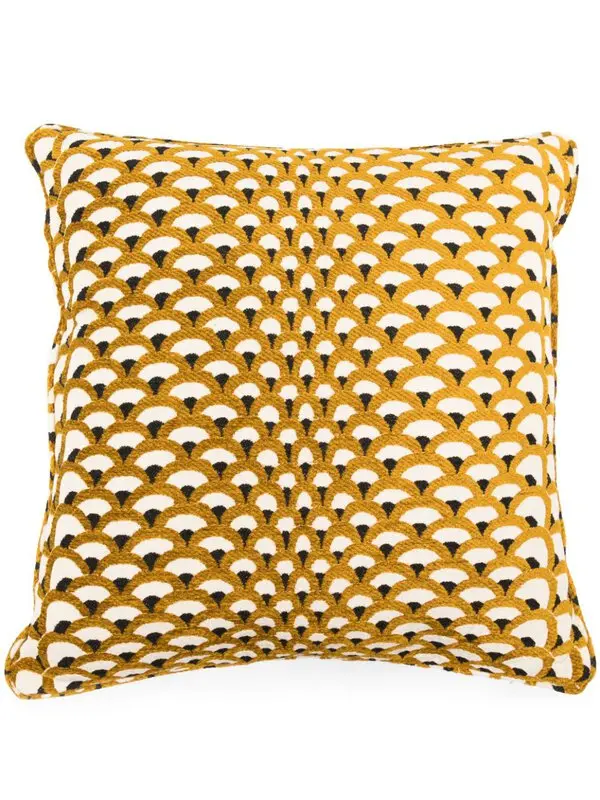 SOHO HOME X Pierre Frey Les Ecailles Patterned-jacquard Cushion - Yellow