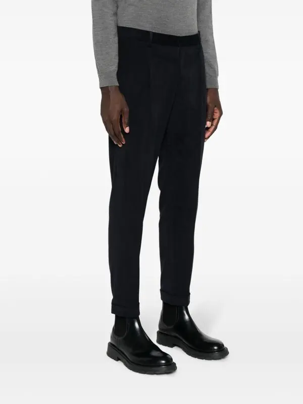 BRIGLIA 1949 Mid-rise Tapered Trousers - Blue