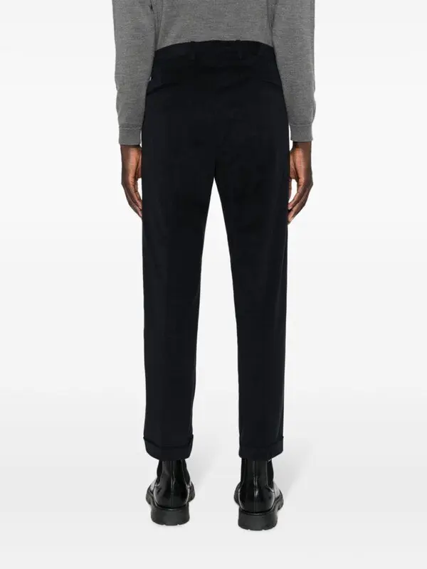 BRIGLIA 1949 Mid-rise Tapered Trousers - Blue