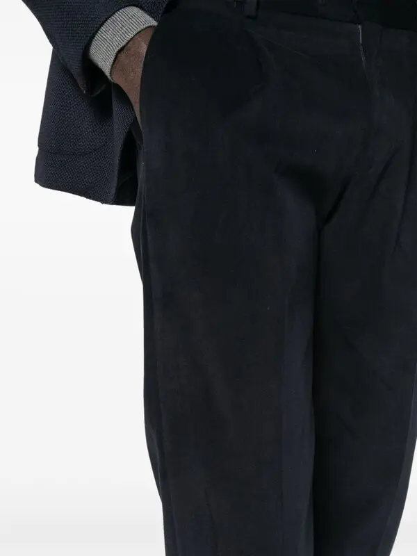 BRIGLIA 1949 Mid-rise Tapered Trousers - Blue