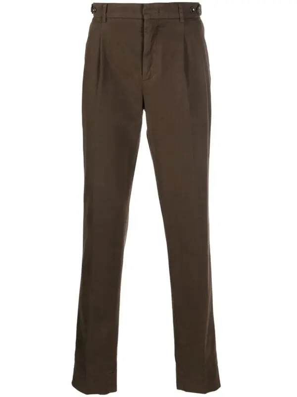 Peserico Waist-tab Cotton Trousers
