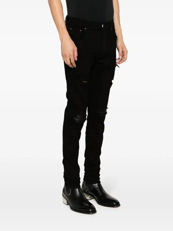 Amiri Mx1 Distressed-effect Jeans - Black