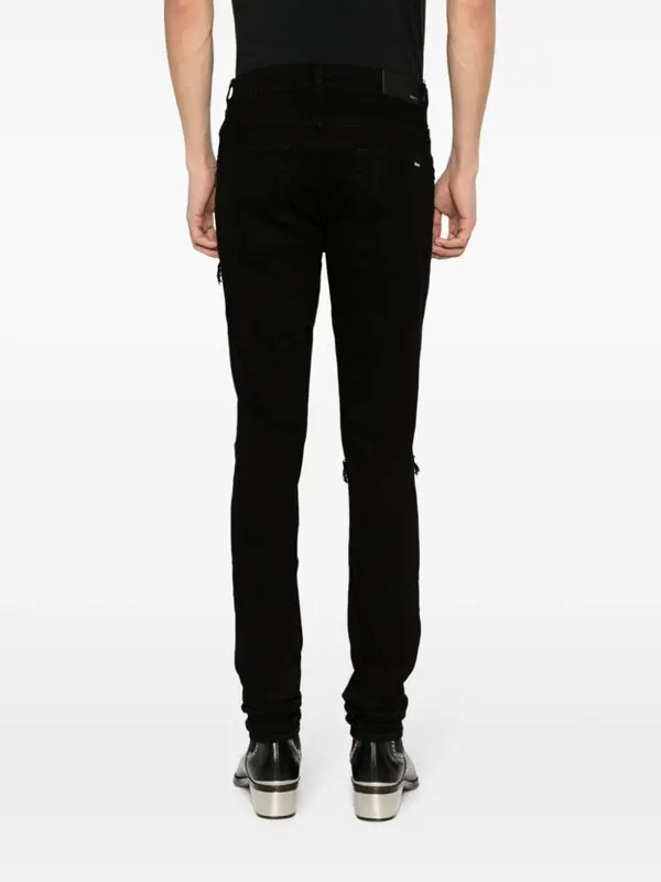 Amiri Mx1 Distressed-effect Jeans - Black