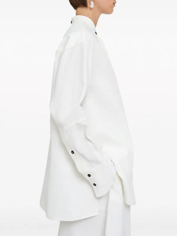 JIL SANDER Drop-shoulder Linen Shirt
