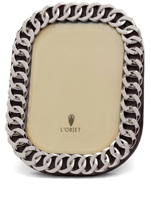 L'Objet Cuban Link Photo Frame - Gold