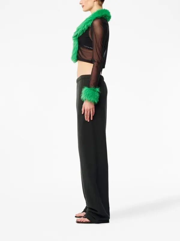 Heron Preston Faux-fur Trim Cardigan