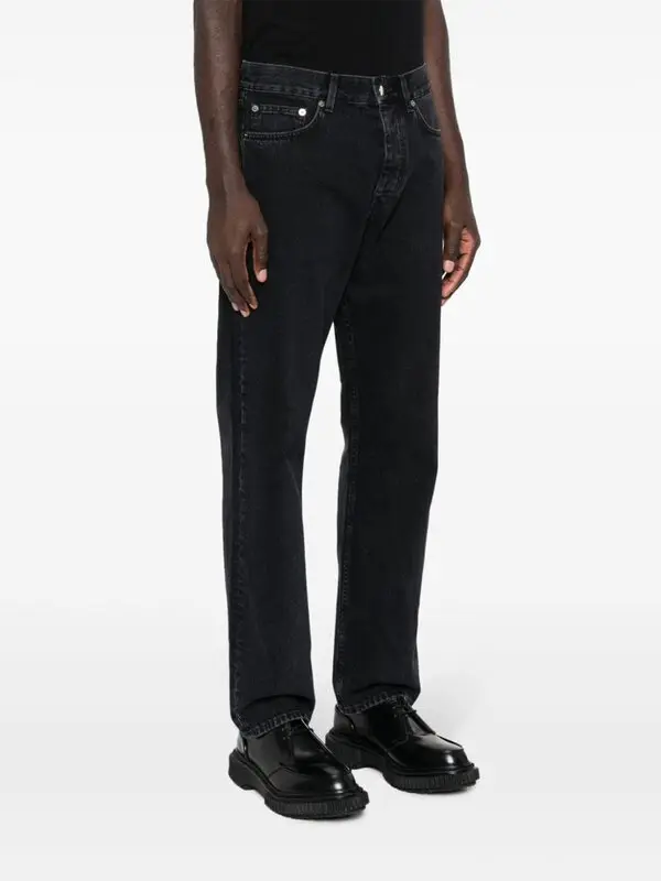 SUNFLOWER Straight-leg Organic-cotton Jeans - Black