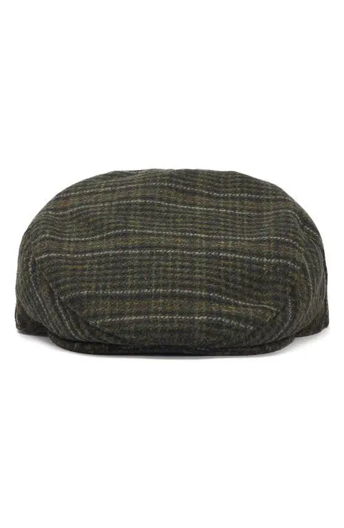 Barbour Wilkin Herringbone Driving Cap - Olive Check