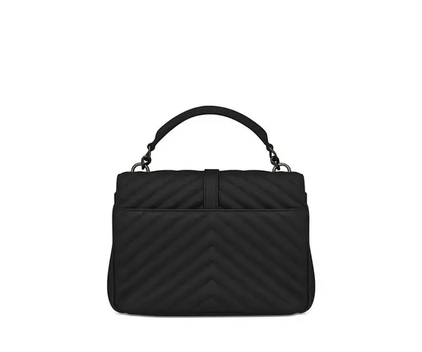 Saint Laurent College Quilted Leather Bag