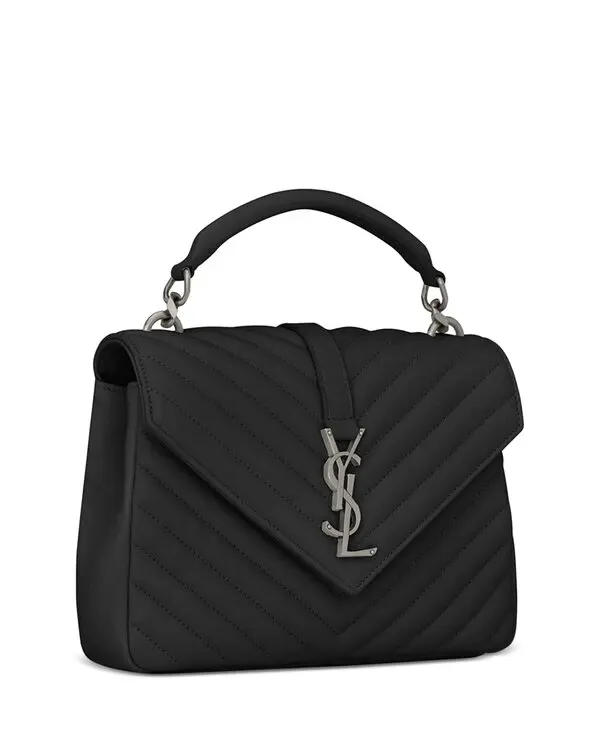 Saint Laurent College Quilted Leather Bag