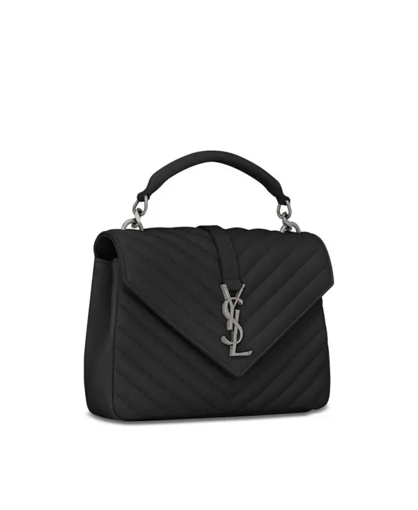 Saint Laurent College Quilted Leather Bag