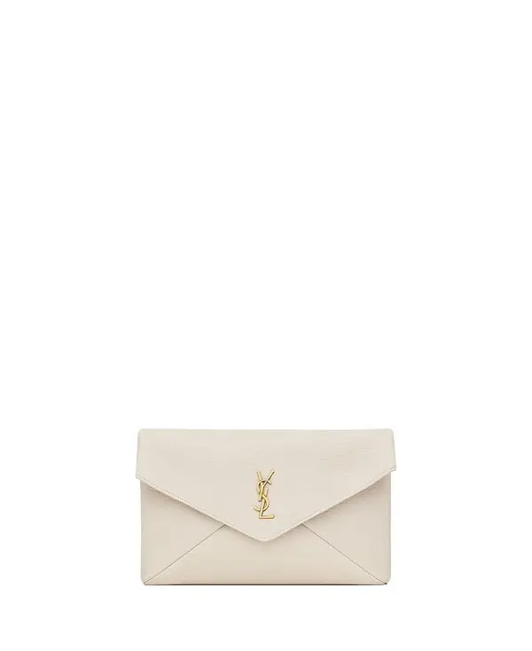 Saint Laurent Cassandre Large Envelope Pouch - Blanc Vintage