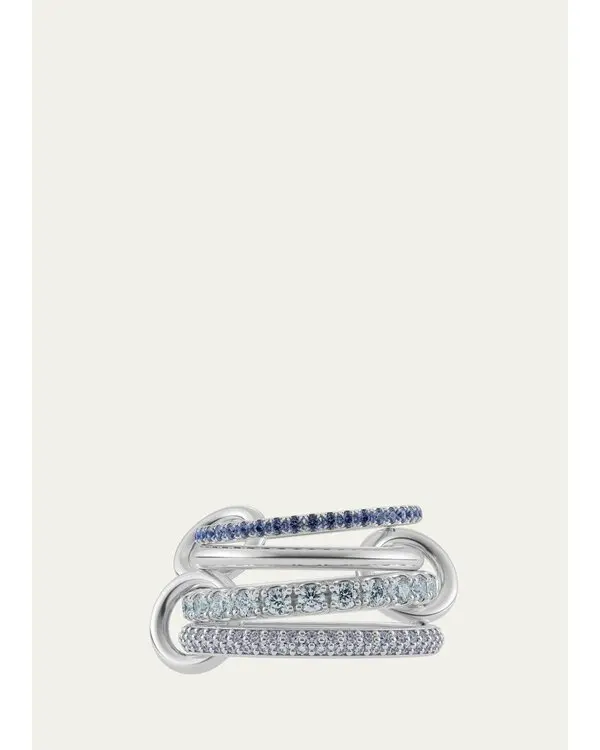 SPINELLI KILCOLLIN Iris Sterling 4-link Gemstone Ring - Silver