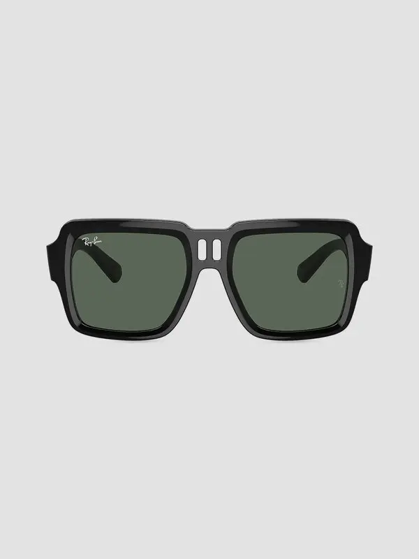 Ray-ban Rb4408 54mm Square Sunglasses - Black Dark Green