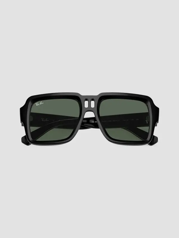 Ray-ban Rb4408 54mm Square Sunglasses - Black Dark Green