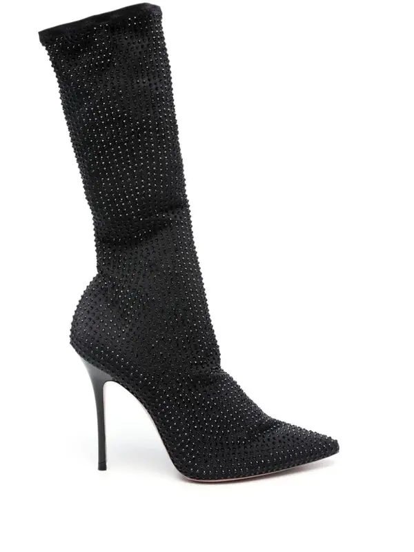 GEDEBE Logan Crystal-embellished Boots - Black