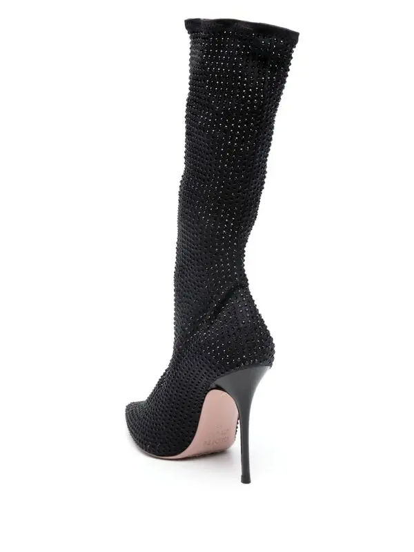 GEDEBE Logan Crystal-embellished Boots - Black