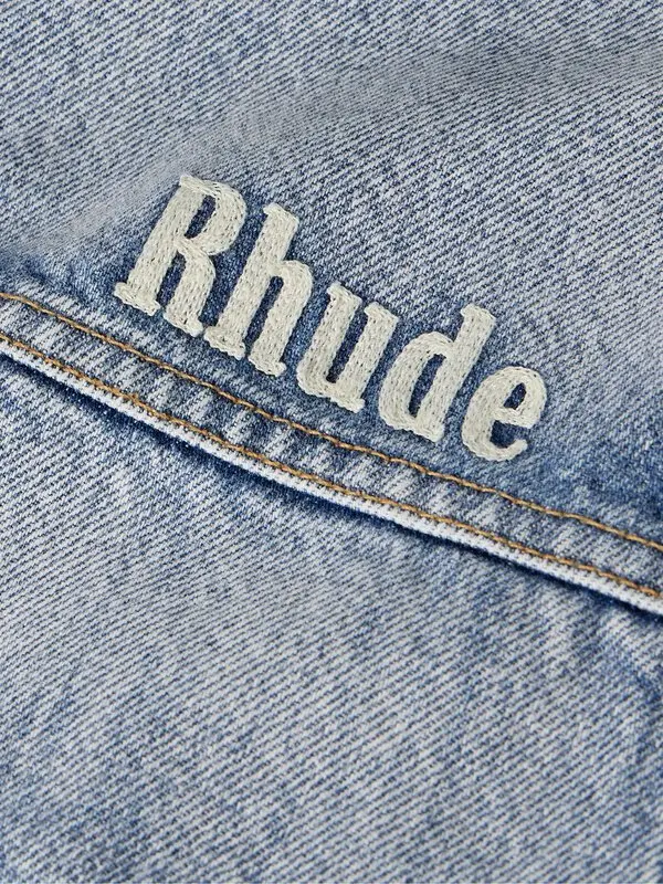 Rhude Lamborghini Embroidered Denim Jacket