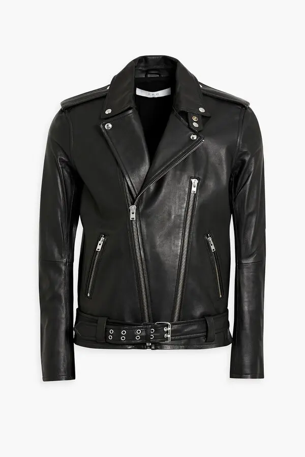 Veste Perfecto IRO Aronel En Cuir D'agneau 100% Noir - Taille M - Neuve Avec étiquettes