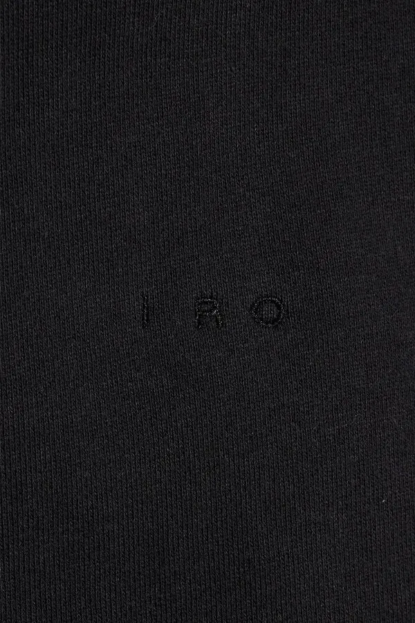IRO PARIS Printed Cotton-fleece Zip-up Hoodie