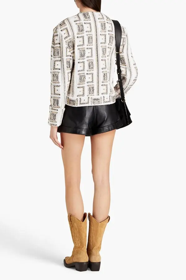IRO PARIS Lullia Metallic Jacquard Jacket