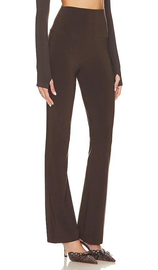 Norma Kamali Lifestyle Boot Pant - Chocolate