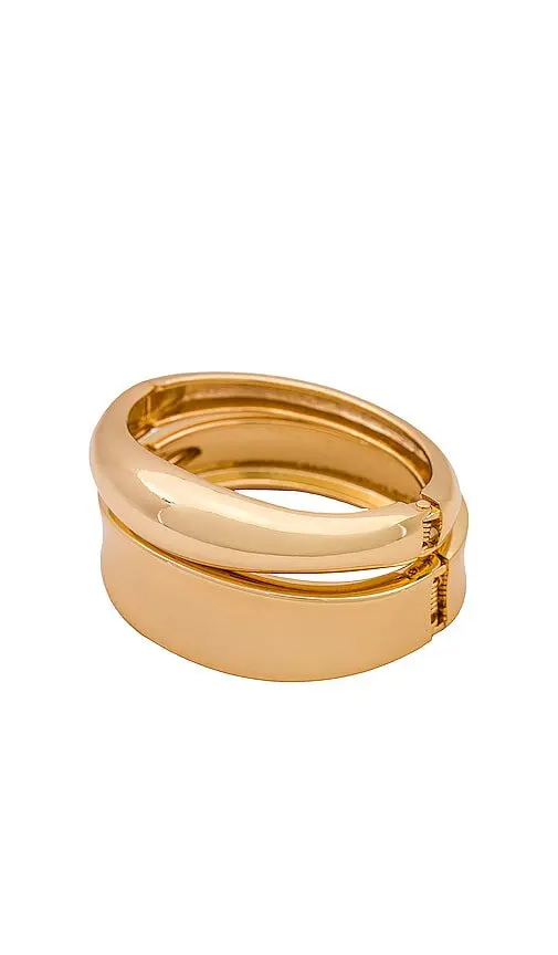 Ettika Double Bangle Set - Gold
