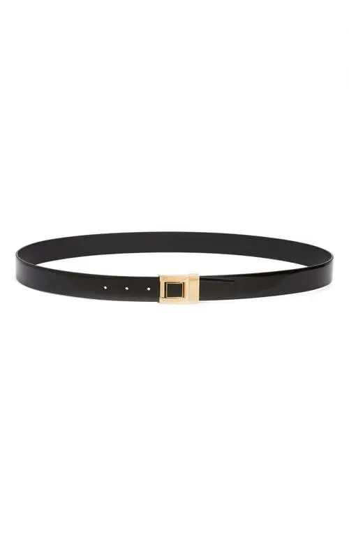 Saint Laurent Ceinture Leather Belt - Nero/nero