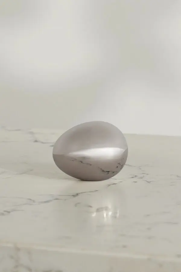FOURTH STREET Egg Steel Paperweight - Silver