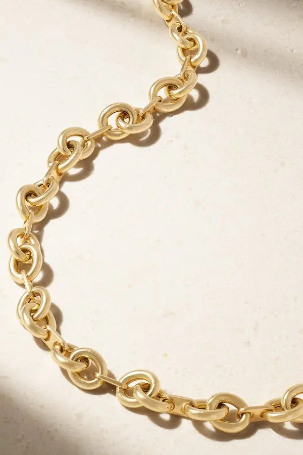 Lauren Rubinski 14-karat Round Link Chain Necklace