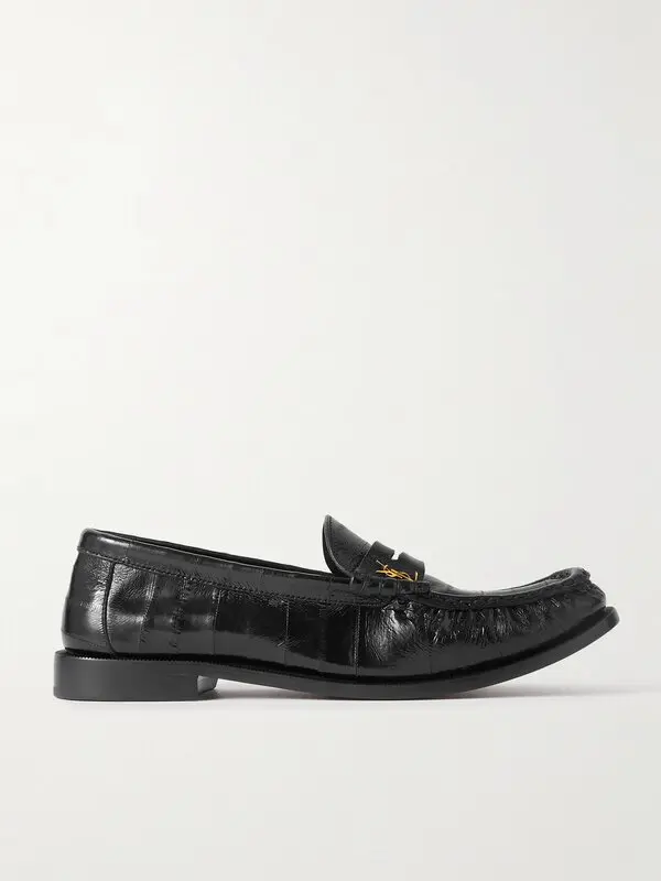 Saint Laurent Le Loafer Leather Loafers - Black