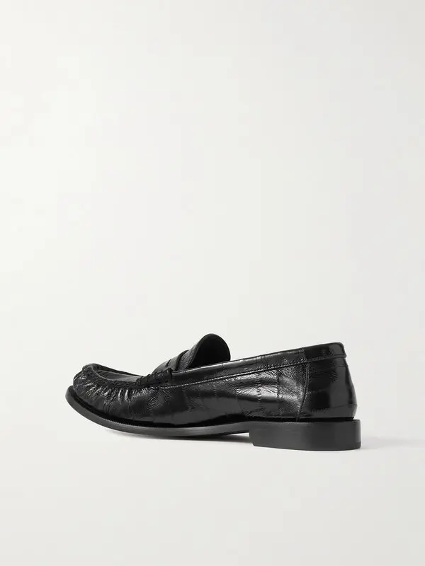Saint Laurent Le Loafer Leather Loafers - Black