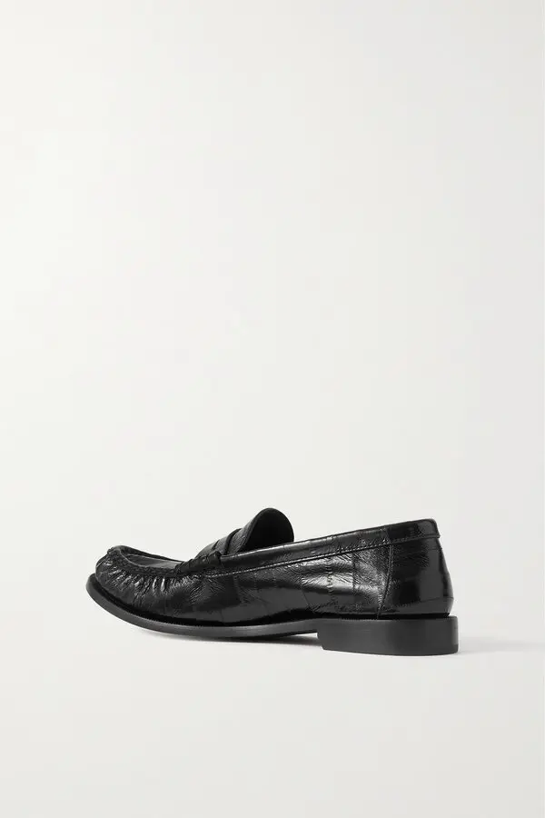 Saint Laurent Le Loafer Leather Loafers - Black