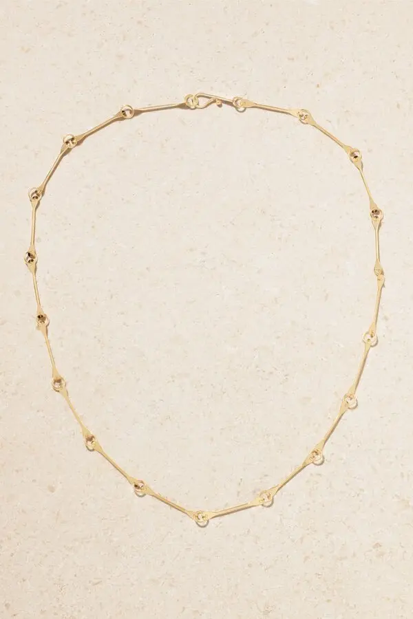 MELISSA JOY MANNING Bone 14-karat Recycled Necklace