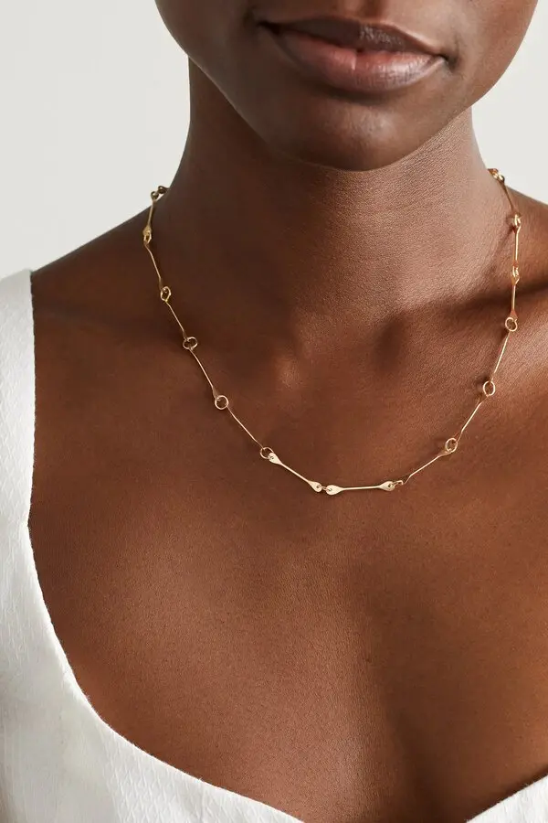 MELISSA JOY MANNING Bone 14-karat Recycled Necklace