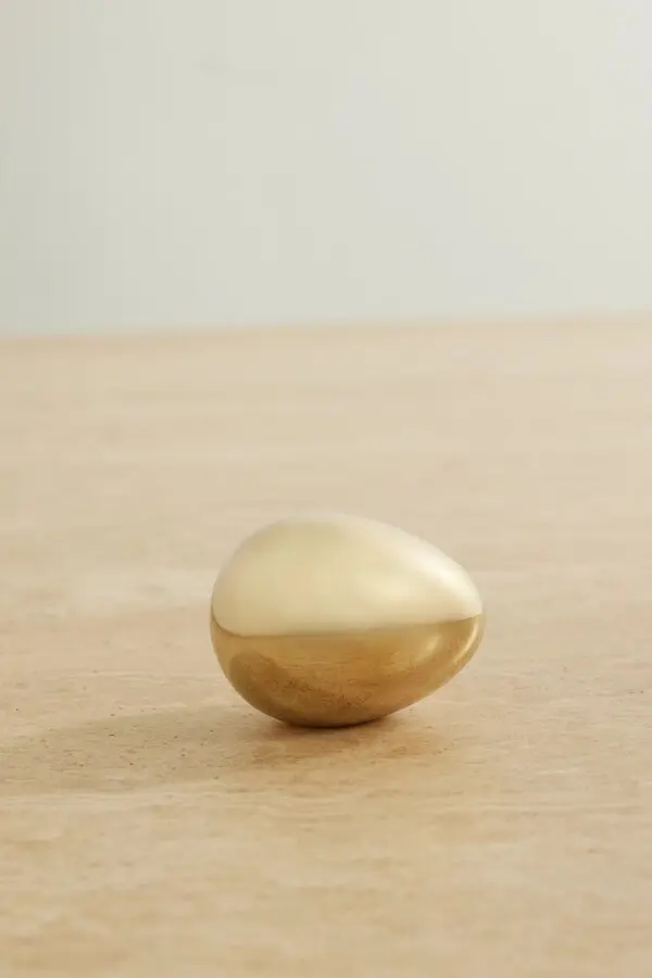 FOURTH STREET Egg -tone Paperweight - Gold