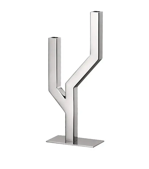 Christofle Arborescence Stainless Steel Candelabra - Metallic